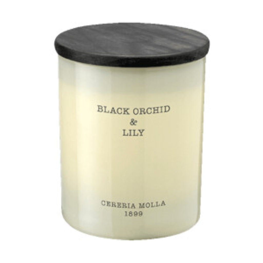 Black Orchid & Lily Candle 8oz | Dwellings Home Trinidad