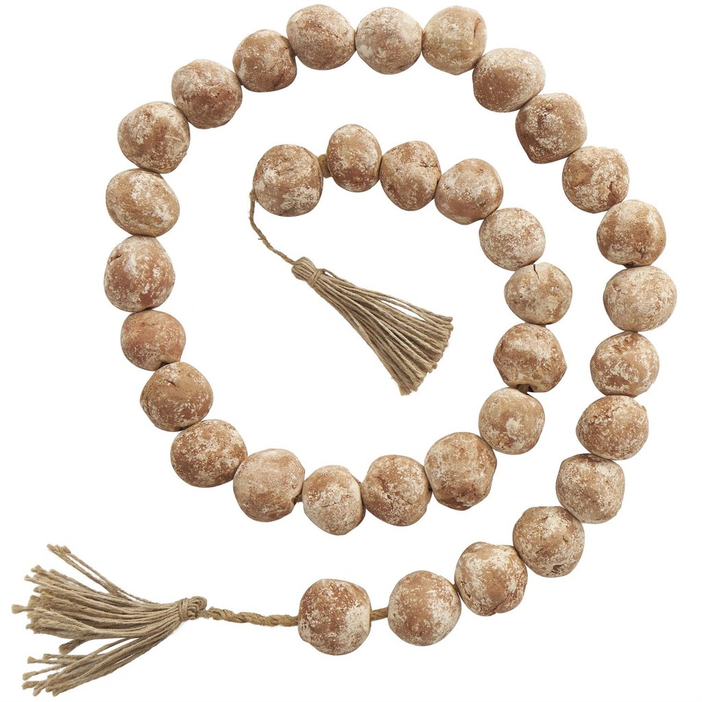 Handmade Terracotta Beaded Garland 62in | Dwellings Home Trinidad